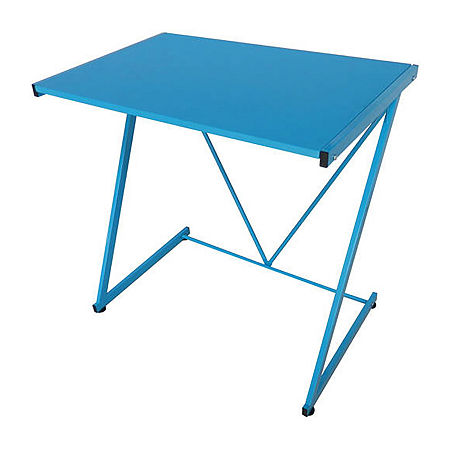 Click here for Urban Shop Z-Shaped Student Desk  One Size  Blue prices
