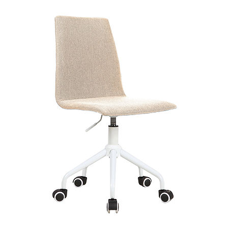Click here for Urban Shop Linen Swivel Office Chair  One Size  Be... prices