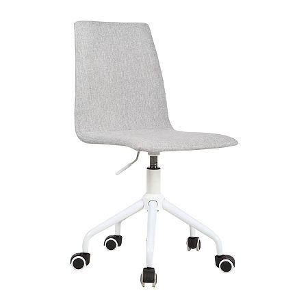 Click here for Linen Rolling Swivel Office Chair  One Size  Gray prices