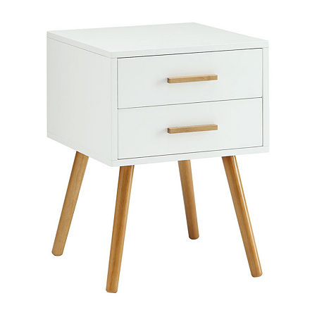 Click here for Oslo 2 Drawer End Table - White prices