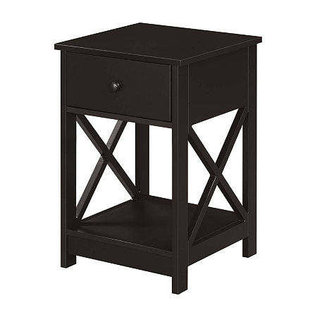 Click here for Oxford 1-Drawer Storage End Table  One Size  Brown prices