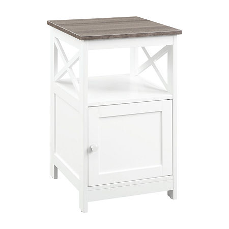 Convenience Concepts Oxford End Table w/ Storage Cabinet