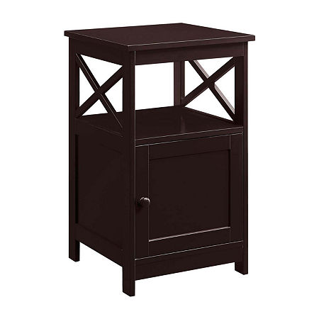 Convenience Concepts Oxford End Table w/ Storage Cabinet