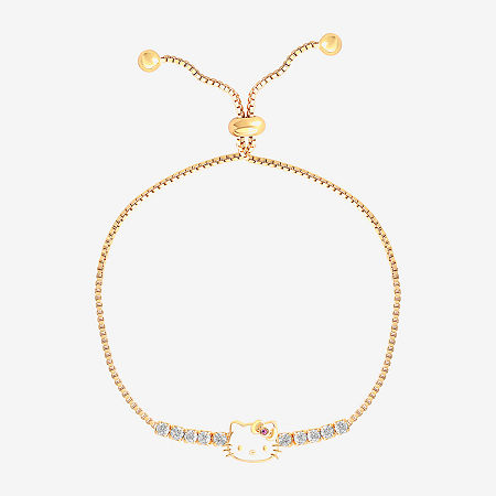 Click here for Girls Cubic Zirconia 14K Gold Over Silver Hello Ki... prices