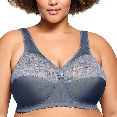 Womens Full Figure Plus Size MagicLift Original Wirefree Support Bra 1000 - Folkstone Gray