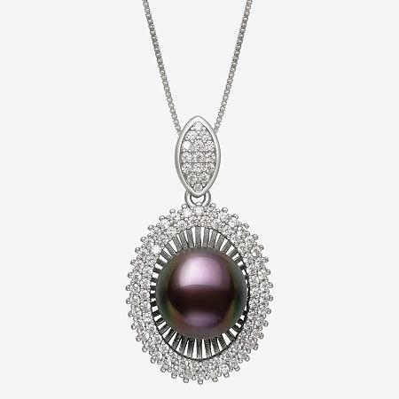 Click here for Womens Black Cultured Freshwater Pearl Sterling Si... prices