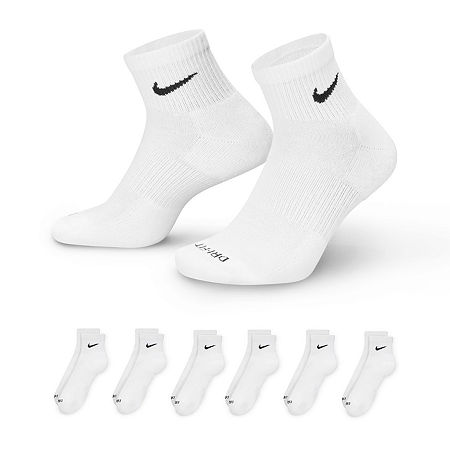 Click here for Nike Unisex 6-Pk. Dri-fit Ankle Socks - White prices