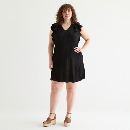 Click here for 52seven Womens Plus Short Sleeve Shift Dress  1x... prices