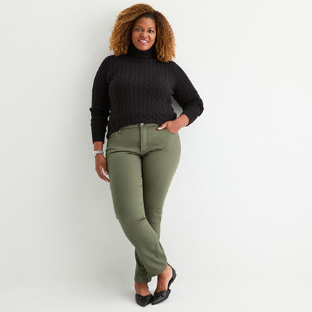 Click here for St. Johns Bay Plus Womens Mid Rise Straight Leg Je... prices