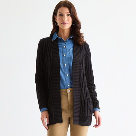 Click here for St. Johns Bay Womens V Neck Sleeveless Cardigan  L... prices