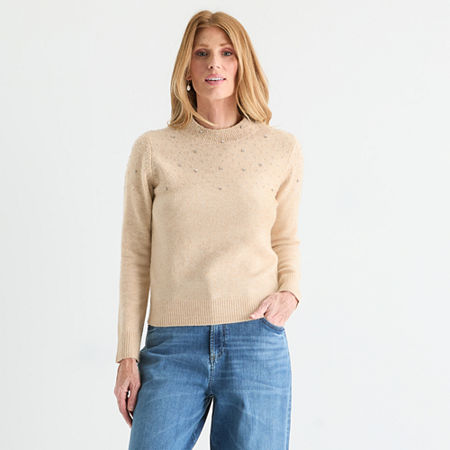Click here for Liz Claiborne Womens Mock Neck Long Sleeve Pullove... prices
