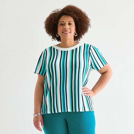 Click here for Liz Claiborne Plus Womens Crew Neck Short Sleeve S... prices