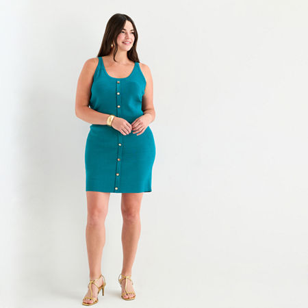 Click here for Bold Elements Plus Womens Sweater Skirt  2x  Blue prices