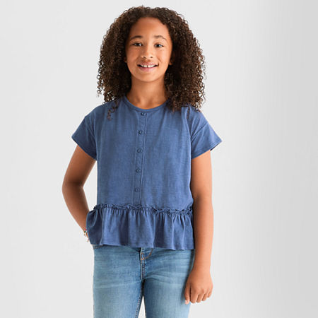 Click here for Thereabouts Little & Big Kid Girls Round Neck Shor... prices