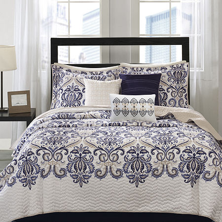 Click here for Madison Park Cali Quilted 6-Pc. Quilt Set  Full/Qu... prices