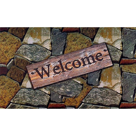 Click here for Achim Quarry Stone Rubber 18X30 Doormat  One Size... prices