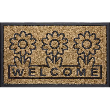 Click here for Achim Welcome Daisies Coir 18X30 Doormat  One Size... prices