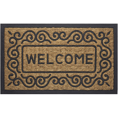 Click here for Achim Scrolls Scroll Rectangular Doormat  One Size... prices