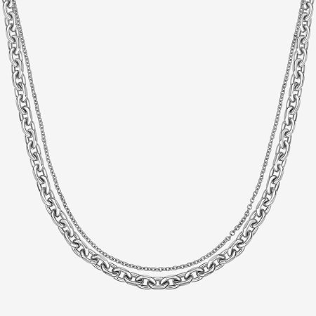 Click here for Mens Stainless Steel 22 Inch Link Chain Necklace... prices