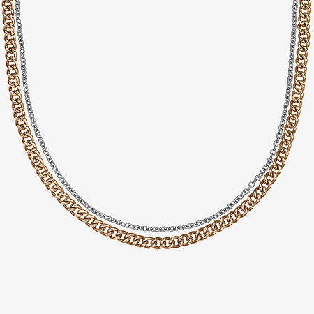 Click here for Mens Stainless Steel 22 Inch Curb Chain Necklace... prices