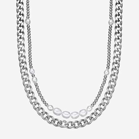 Click here for Mens Stainless Steel 24 Inch Bead Chain Necklace... prices