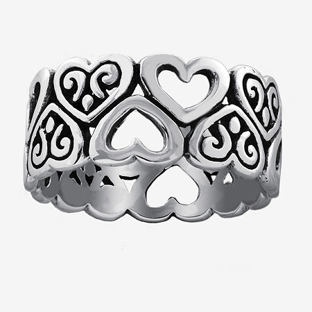 Click here for Bali Inspired Womens Sterling Silver Heart Cocktai... prices
