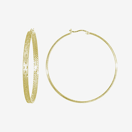 Click here for Womens 14K Gold Over Silver 50mm Hoop Earrings  On... prices