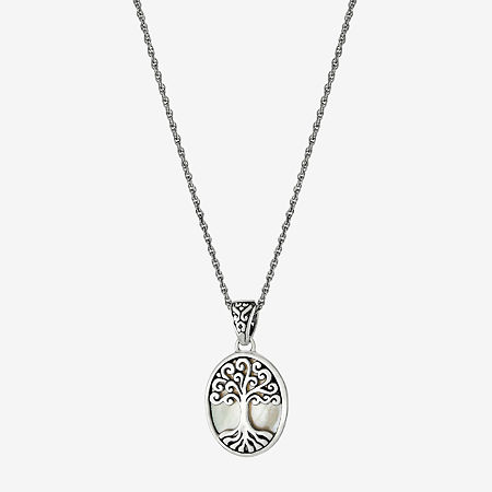 Click here for Tree Of Life Womens White Mother Of Pearl Sterling... prices