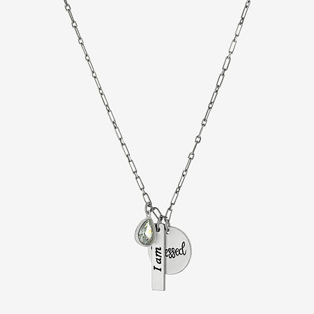 Click here for Diamonart I Am Blessed Womens Cubic Zirconia Sterl... prices