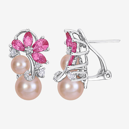Click here for Womens Pink Cultured Freshwater Pearl Sterling Sil... prices
