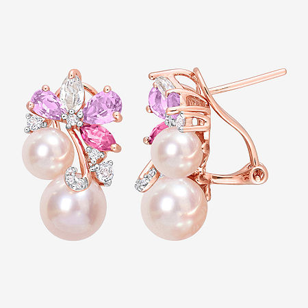 Click here for Womens Pink Cultured Freshwater Pearl 18K Rose Gol... prices