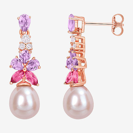 Click here for Womens Pink Cultured Freshwater Pearl 18K Rose Gol... prices
