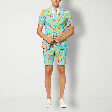 Click here for Opposuits Mens Slim Fit Summer Short Suit & Tie Se... prices