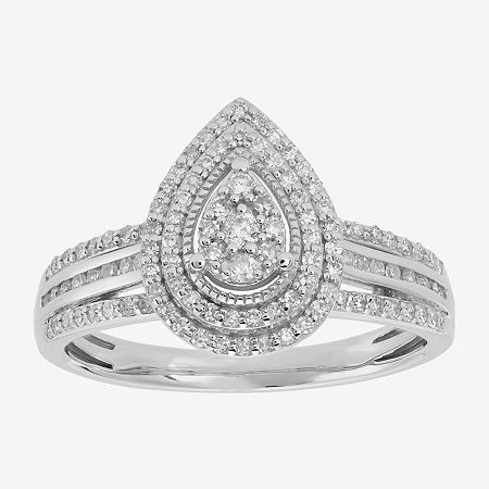 Click here for Womens 1/2 CT. T.W. Natural White Diamond 10K Whit... prices