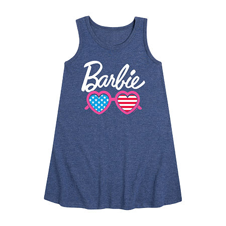 Click here for Big Kid Girls Sleeveless Barbie A-Line Dress  Medi... prices