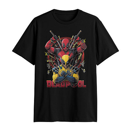 Click here for Mens Short Sleeve Deadpool & Wolverine Graphic T-S... prices