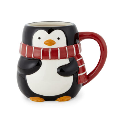 North Pole Trading Co. Winter Penguin Coffee Mug, Color: Black - JCPenney