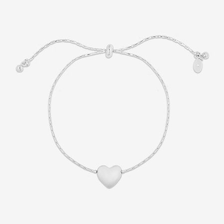 Click here for Bijoux Bar Delicates Silver Tone Womens Heart Bolo... prices