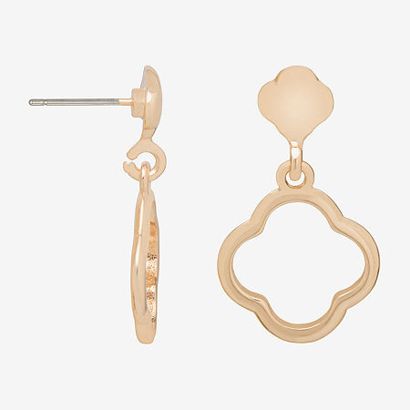 Click here for Bijoux Bar Delicates Gold Tone Womens Clover Drop... prices