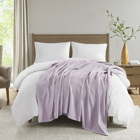 Click here for Madison Park Liquid Cotton Blanket  One Size  Purp... prices