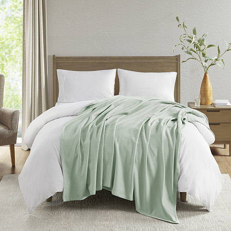 Click here for Madison Park Liquid Cotton Blanket  King - Seafoam prices