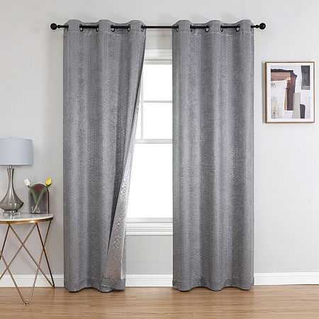 Click here for Regal Home Callisto Grommet Top Blackout Set of 2... prices