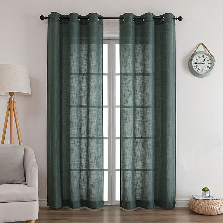 Click here for Newton Grommet Top Sheer Set of 2 Curtain Panel  O... prices