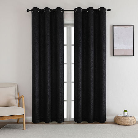 Click here for Ansel Grommet Top Blackout Set of 2 Curtain Panel... prices