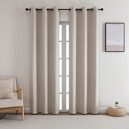 Click here for Mylon Grommet Top Blackout Set of 2 Curtain Panel... prices