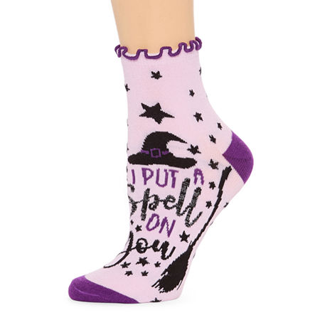 Click here for Mixit Halloween Lettuce Edge Womens 1 Pair Quarter... prices