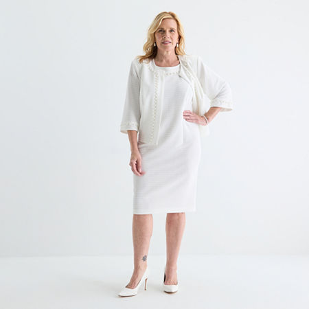 Click here for Maya Brooke Womens Plus Pearl Trim Jacket Dress  2... prices