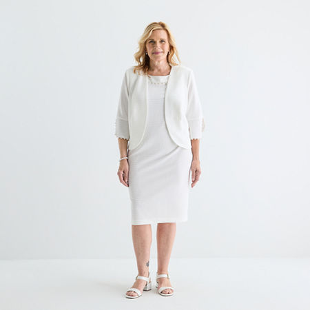 Click here for Maya Brooke Womens Plus Pearl Trim Jacket Dress  1... prices