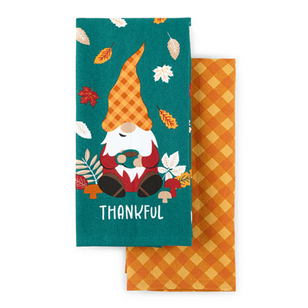Click here for Layerings Thankful Gnome 2-pc. Kitchen Towel Set... prices