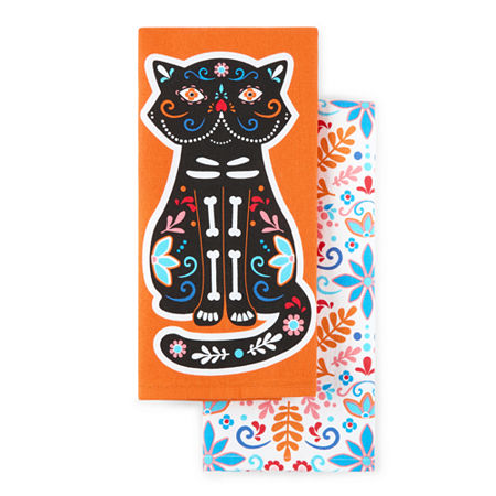 Click here for Layerings Talavera Cat 2-pc. Kitchen Towel Set  On... prices